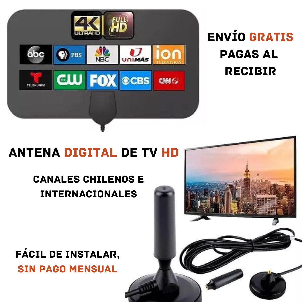 ANTENA DIGITAL TV HD 📺📡 – Tendencias Chiile